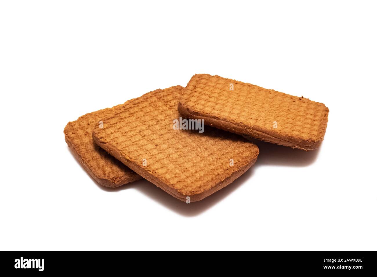 Three cookies isolated on a white background Stock Photo - Alamy