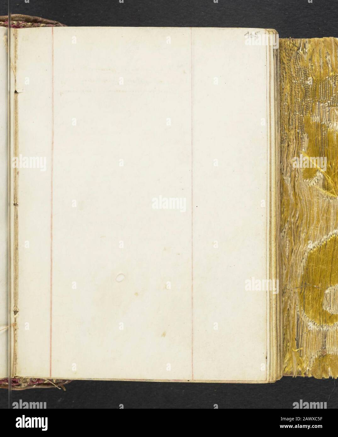 Blank page in an ancient 16th century Armenian Liturgical psalter and ...