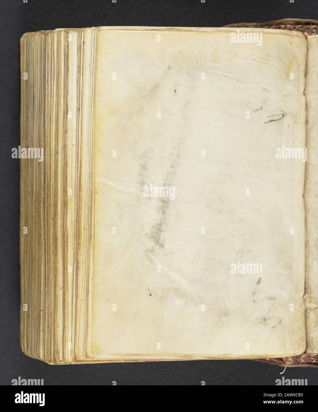Blank page in an ancient 16th century Armenian Liturgical psalter and ...