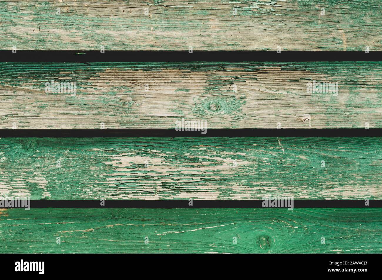 Colored wood texture. green wooden planks. shabby painted wood ...