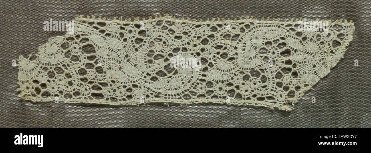 Fragments, Lace Study Card, 17th–18th century Stock Photo - Alamy