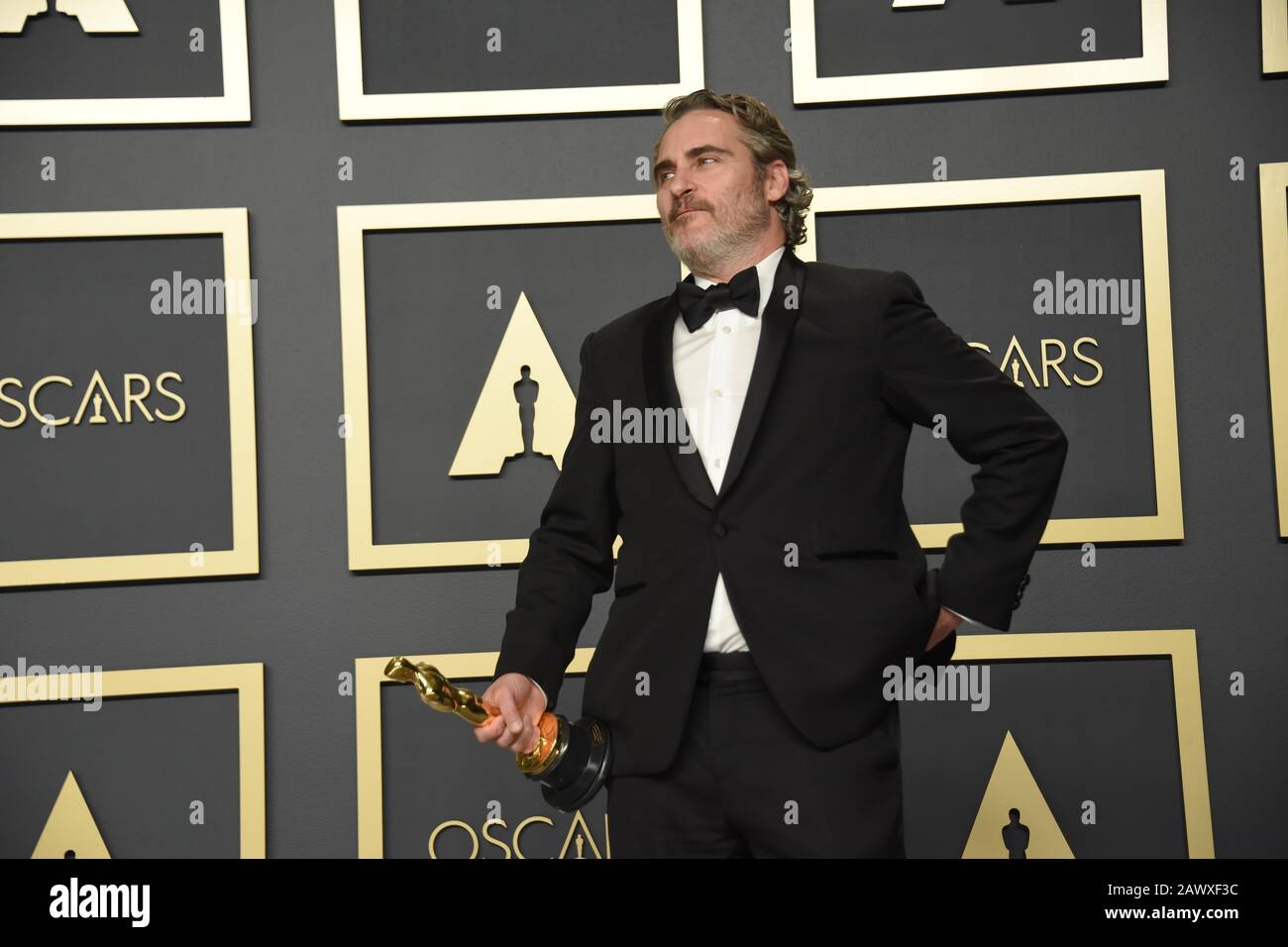 Los Angeles, USA. 09th Feb, 2020. Joaquin Phoenix, winner of the Actor ...