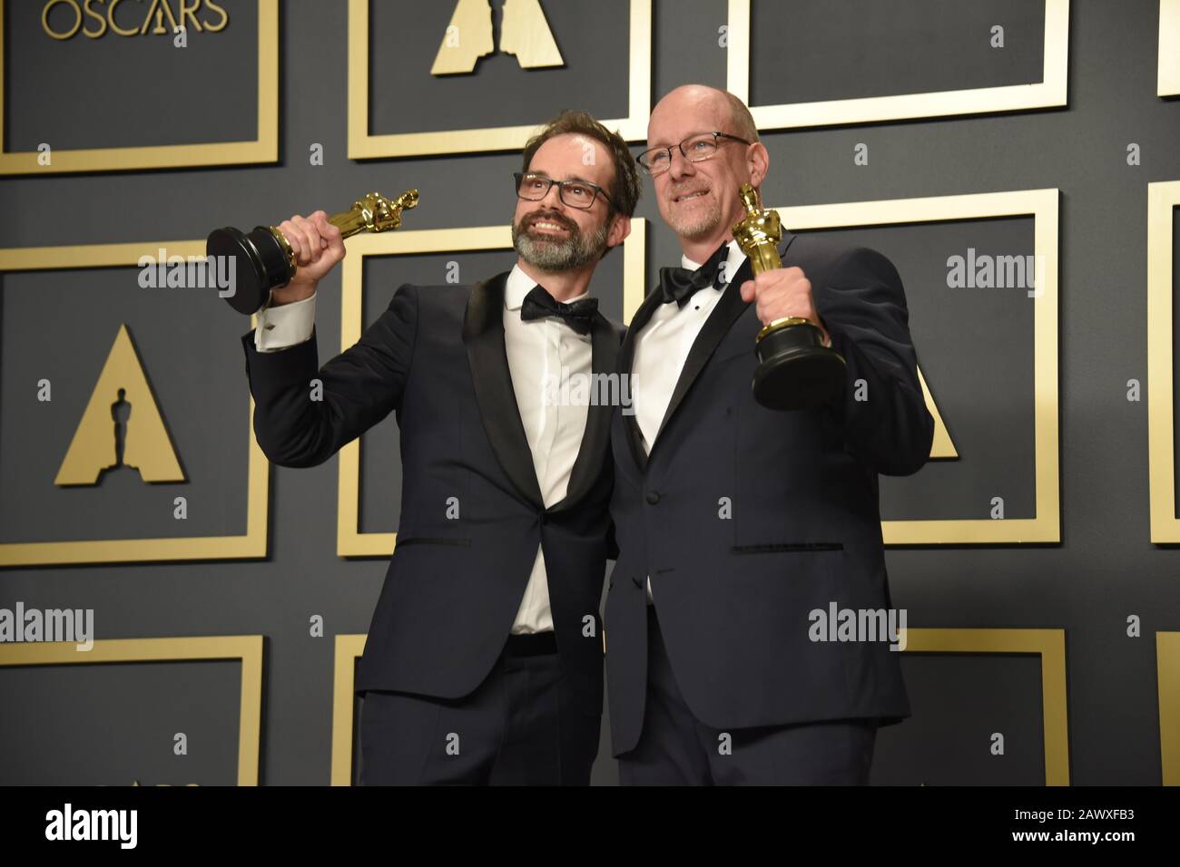 Los Angeles, USA. 09th Feb, 2020. Film editors Andrew Buckland and ...