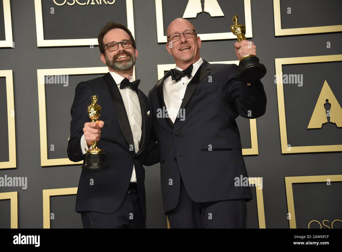 Los Angeles, USA. 09th Feb, 2020. Film editors Andrew Buckland and ...