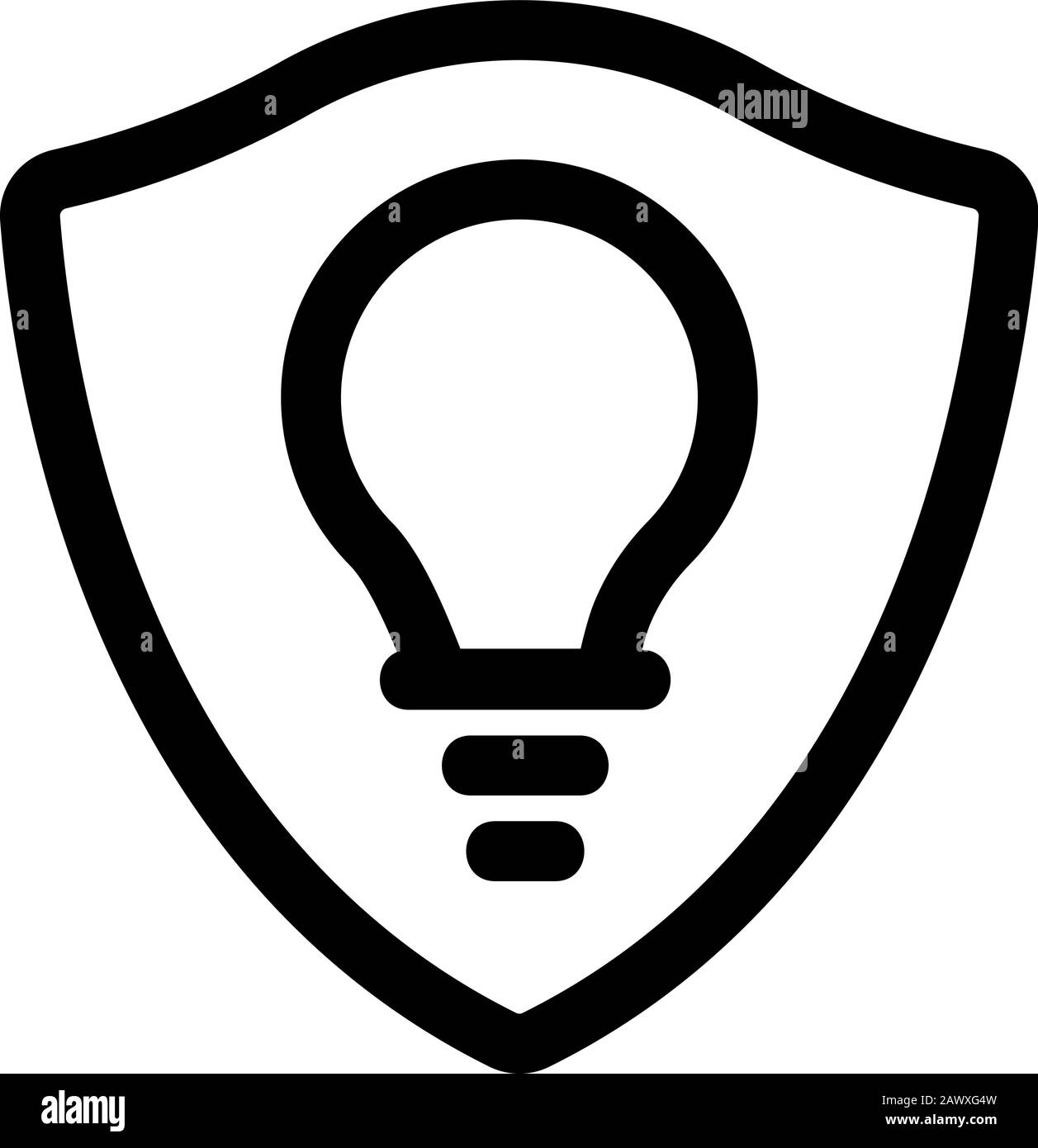 intellectual property icon vector. Isolated contour symbol illustration ...