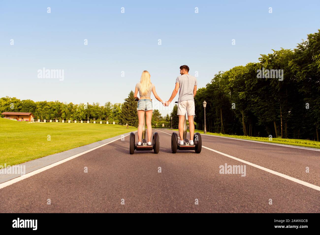 Segway man riding driving hi-res stock photography and images - Alamy