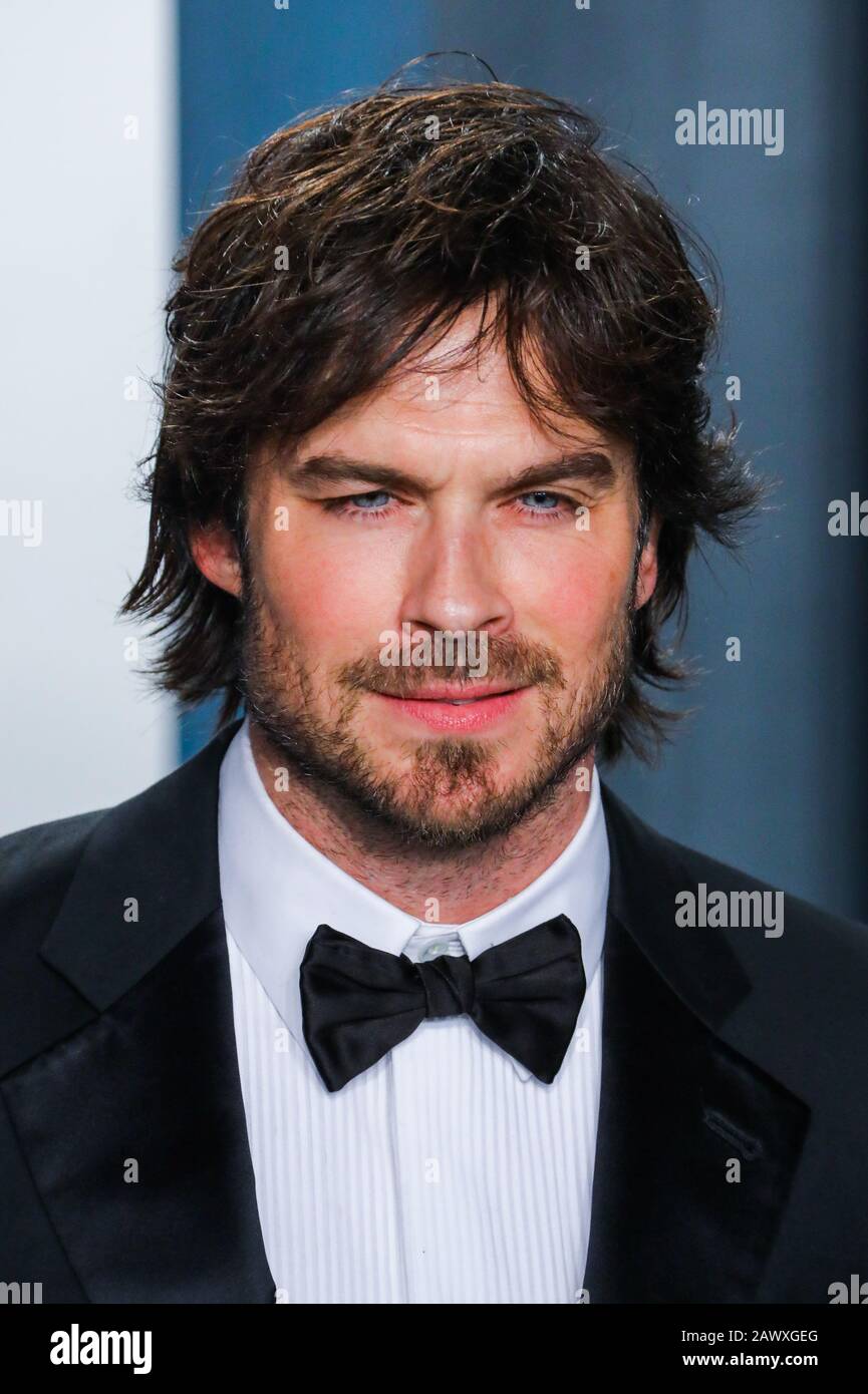 Los Angeles, USA. 09th Feb, 2020. Ian Somerhalder walking on the red ...