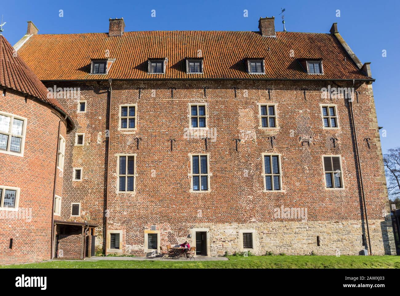 Side view of the castle in Raesfeld, Germany Stock Photo - Alamy
