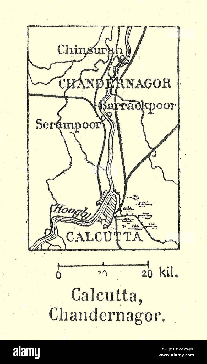 France & Colonies-1894-Calcutta & Chandernagor Stock Photo - Alamy