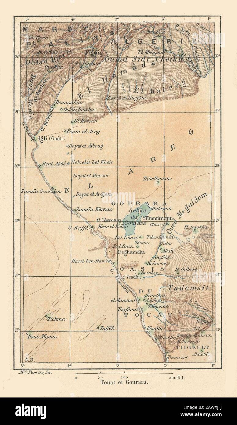 France & Colonies-1894-Touat & Gourara Stock Photo - Alamy