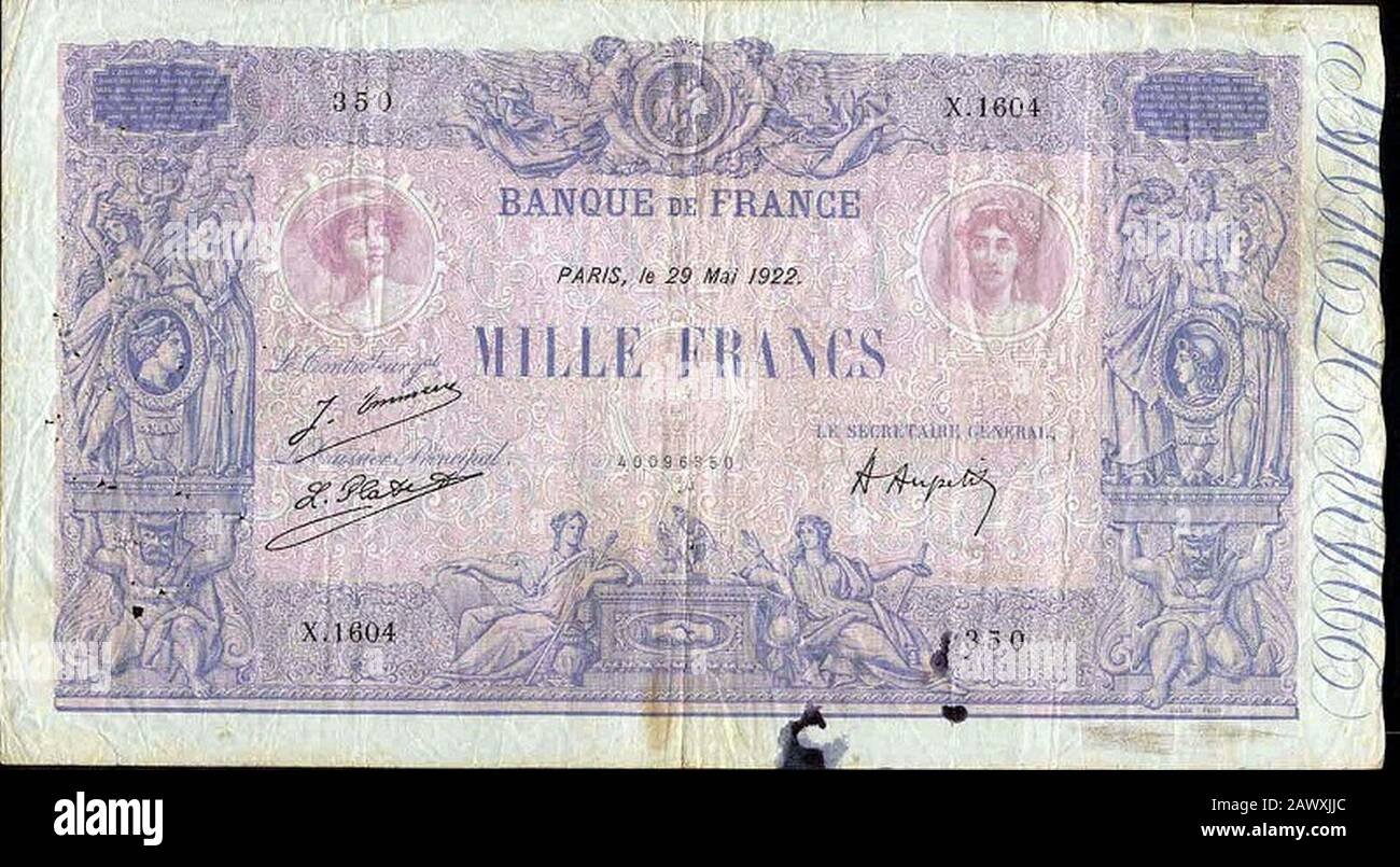 1000 francs hi-res stock photography and images - Alamy