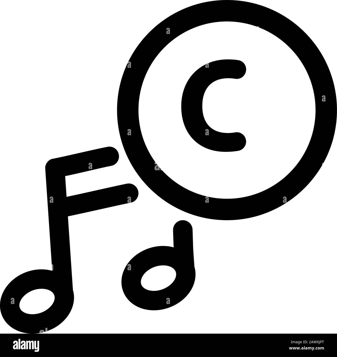 intellectual property icon vector. Isolated contour symbol illustration ...