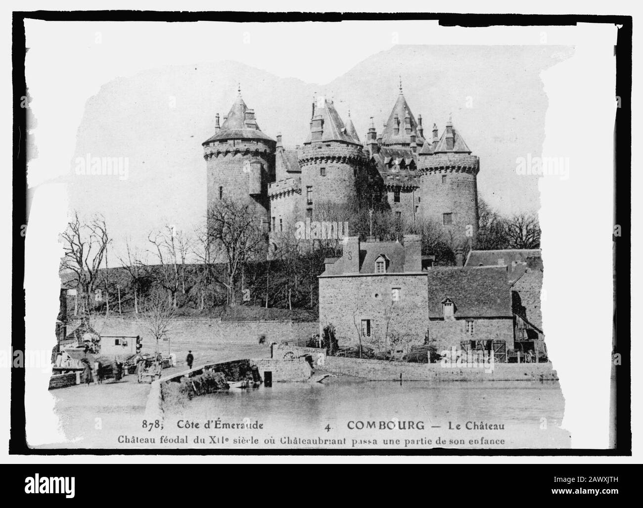 Castle of combourg Black and White Stock Photos & Images - Alamy
