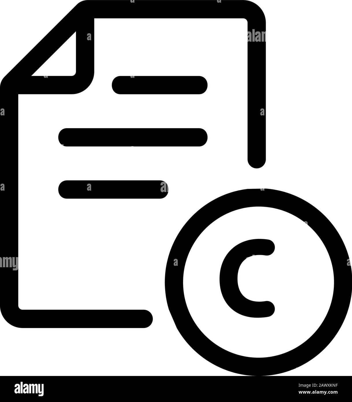 intellectual property icon vector. Isolated contour symbol illustration ...