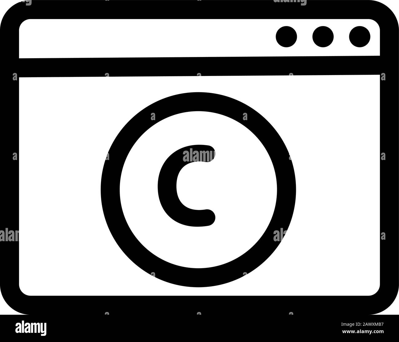 intellectual property icon vector. Isolated contour symbol illustration ...