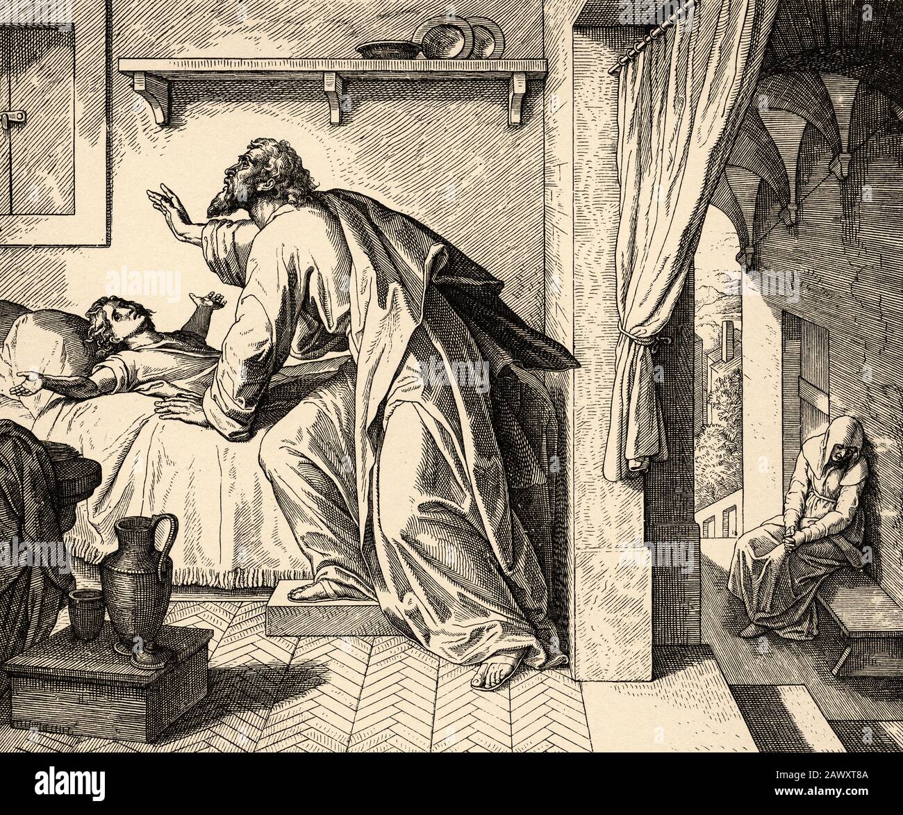 The widow of Sarepta. Elijah prays to Yahweh God and the child rises ...