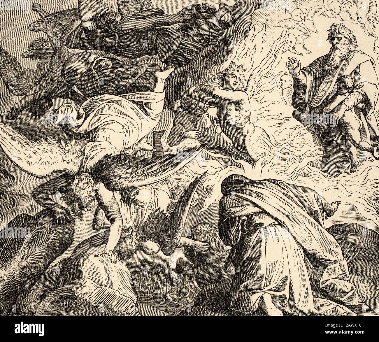 The Lord appears to Elijah on Mount Horeb, Sinai. Kings book. Sacred ...