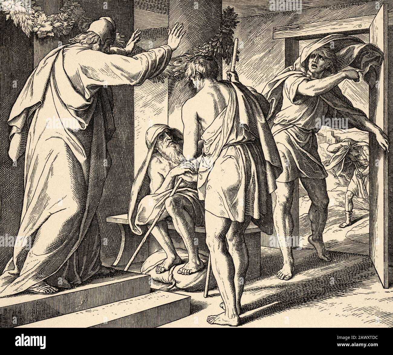 Job response to Zofar. Job knowing his ruin opens his arms the Lord ...