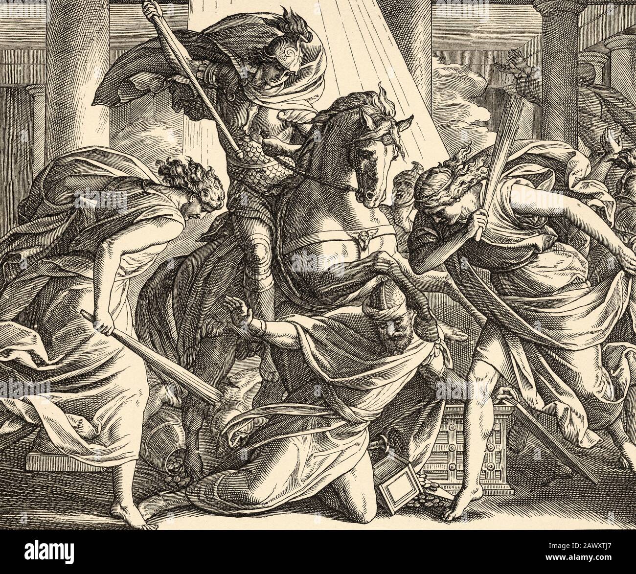 The impious Heliodorus sent by Seleuco is punished in the temple ...