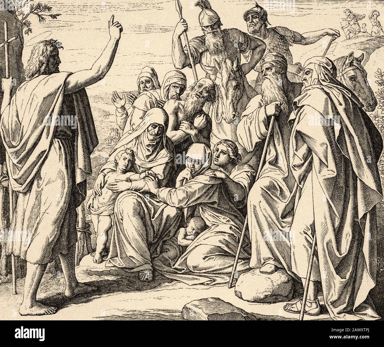 John begins to preach repentance to the people. John the predecessor of ...