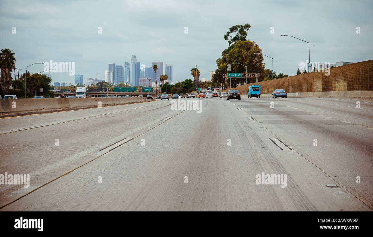 Los angeles 10 freeway hi-res stock photography and images - Alamy