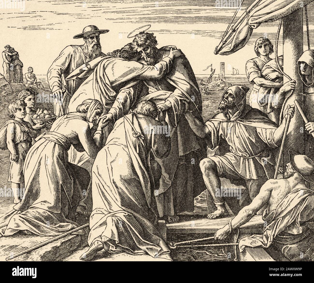 The valediction of St. Paul of Ephesus. The Ephesian Christians say ...