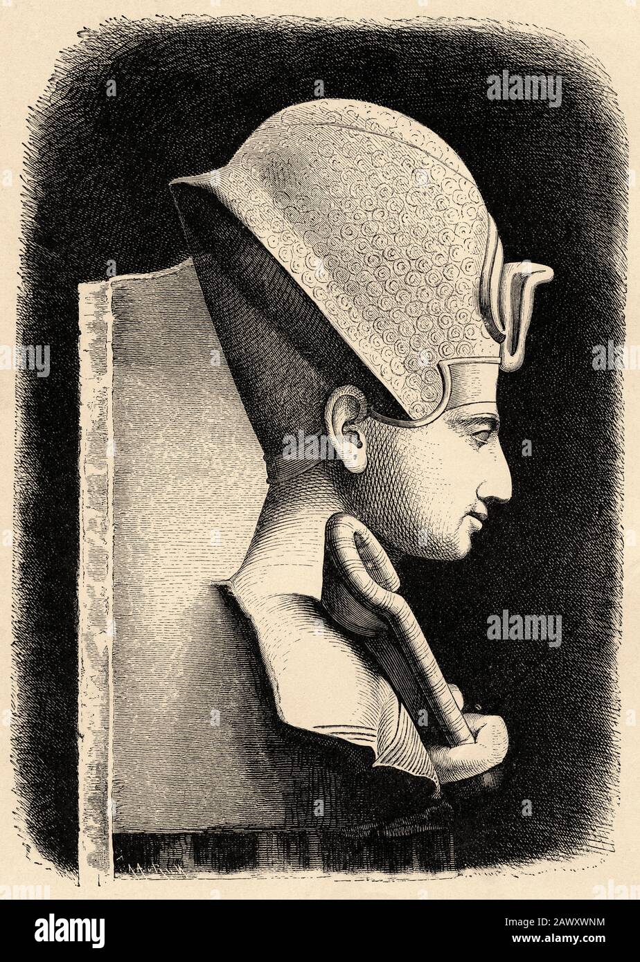 Portrait of Pharaoh Ramses II, he is considered the greatest, famous ...