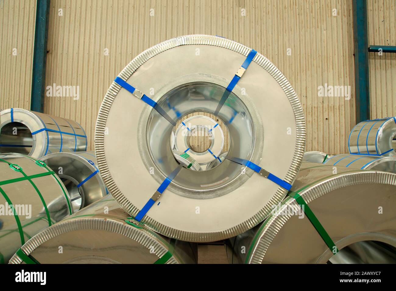 Cold-rolled strip steel production workshop Stock Photo - Alamy