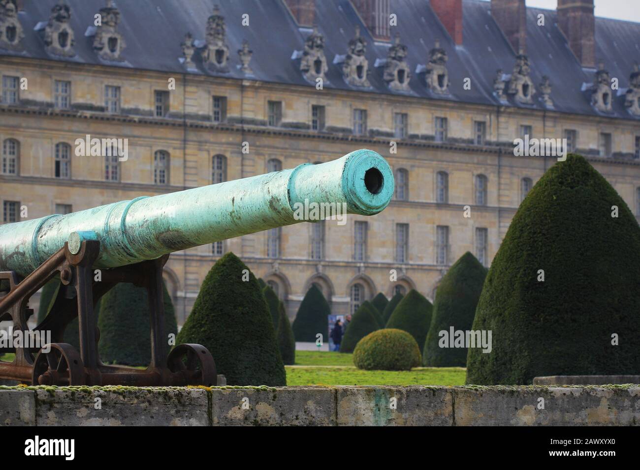 Historic cannon in Les Invalides museum in Paris, France Stock Photo ...