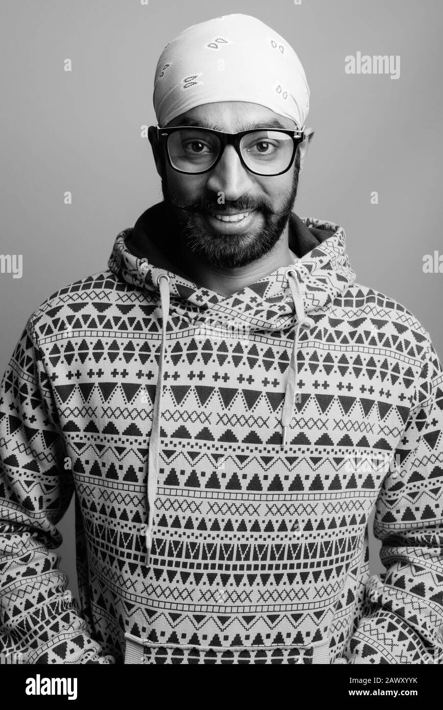 Indian Man Wearing Jacket Black and White Stock Photos & Images - Alamy