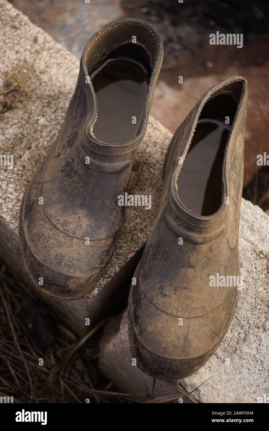 Children galoshes rain hi-res stock photography and images - Alamy