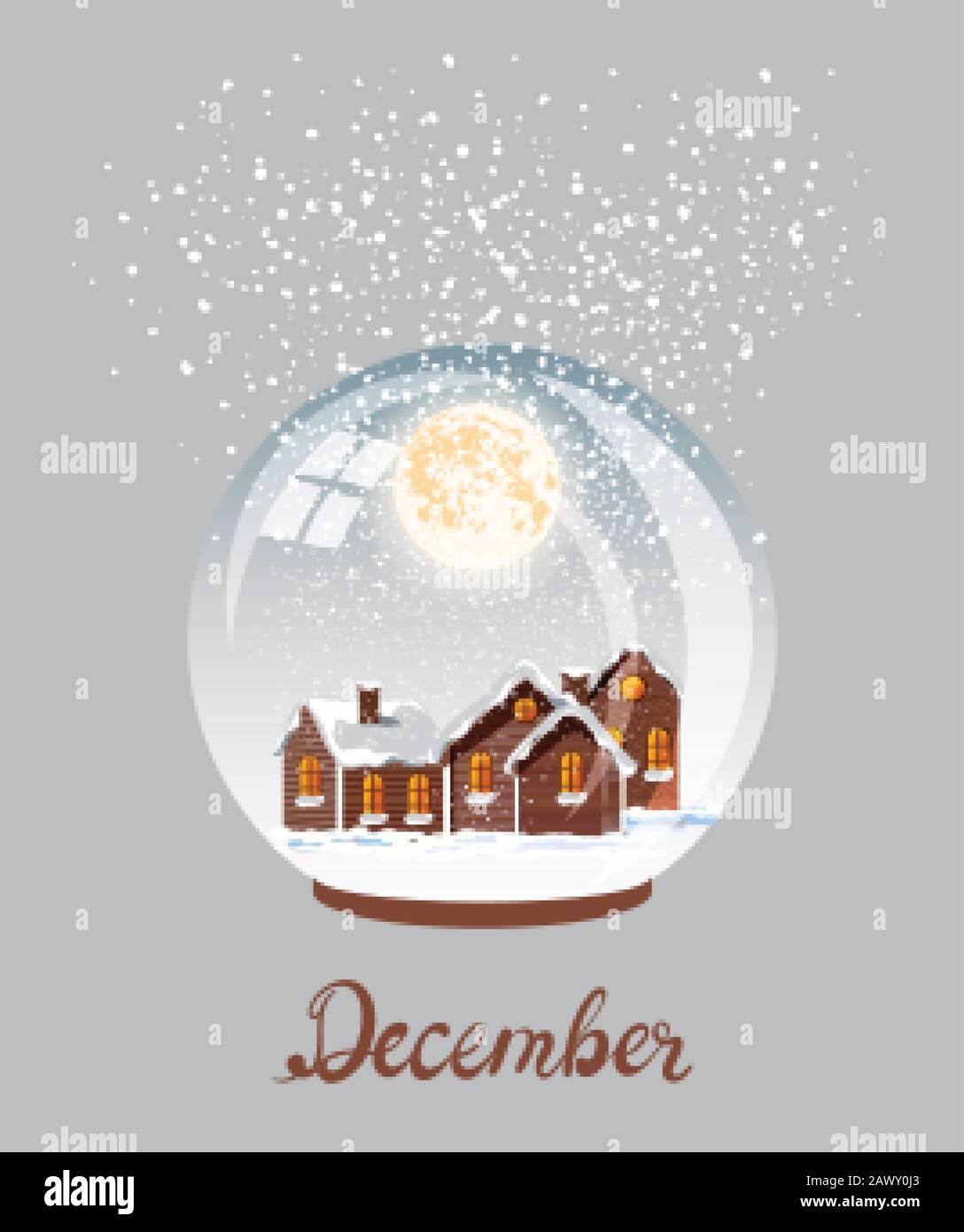 Orange covered in ice Stock Vector Images - Alamy