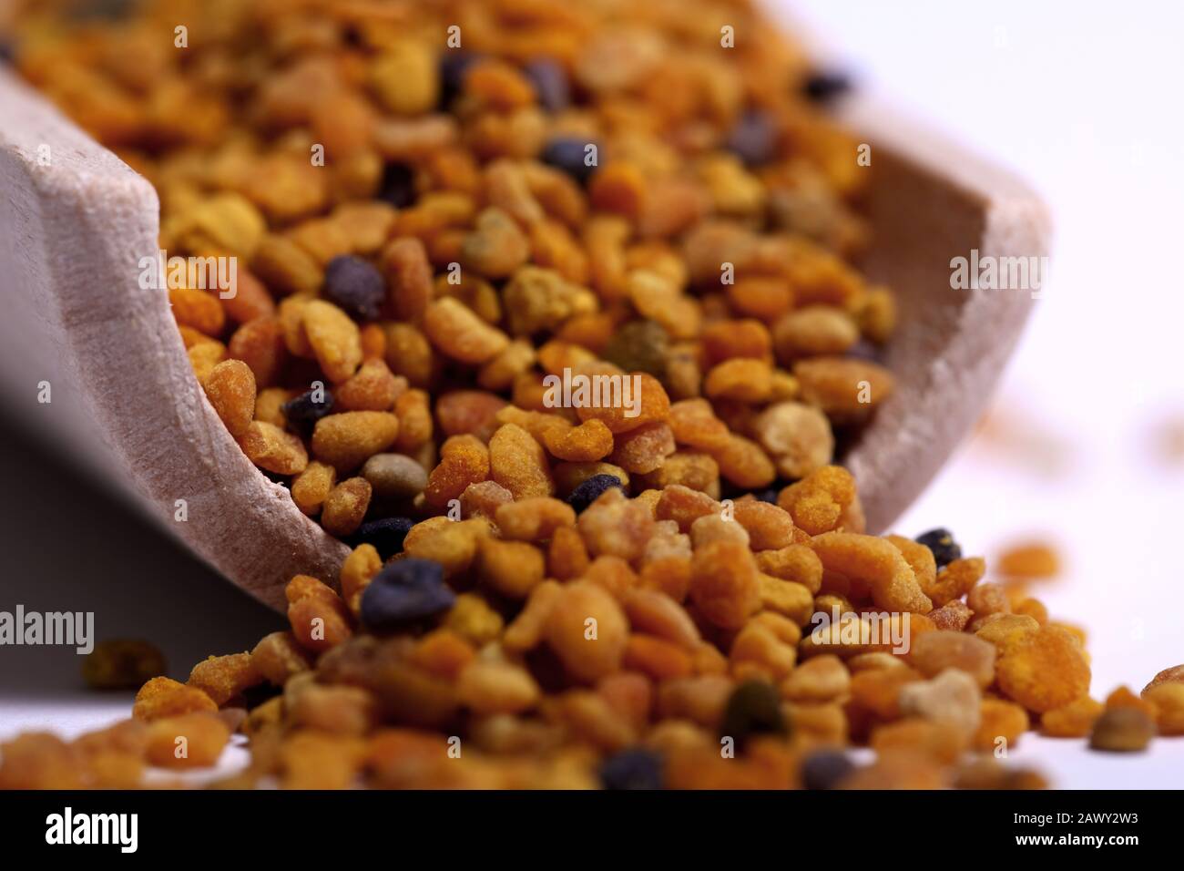 Pollen grains bee flower honey Stock Photo - Alamy