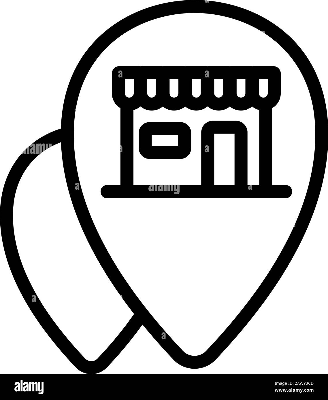 franchise business icon vector. Isolated contour symbol illustration ...
