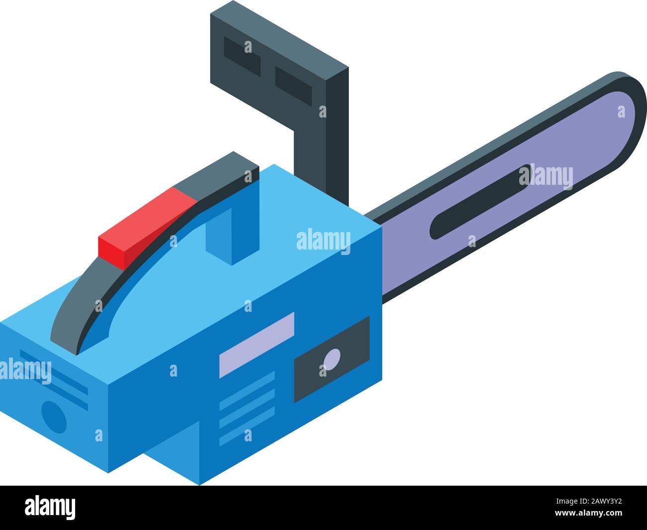 Chainsaw carpenter tool building Cut Out Stock Images & Pictures - Alamy