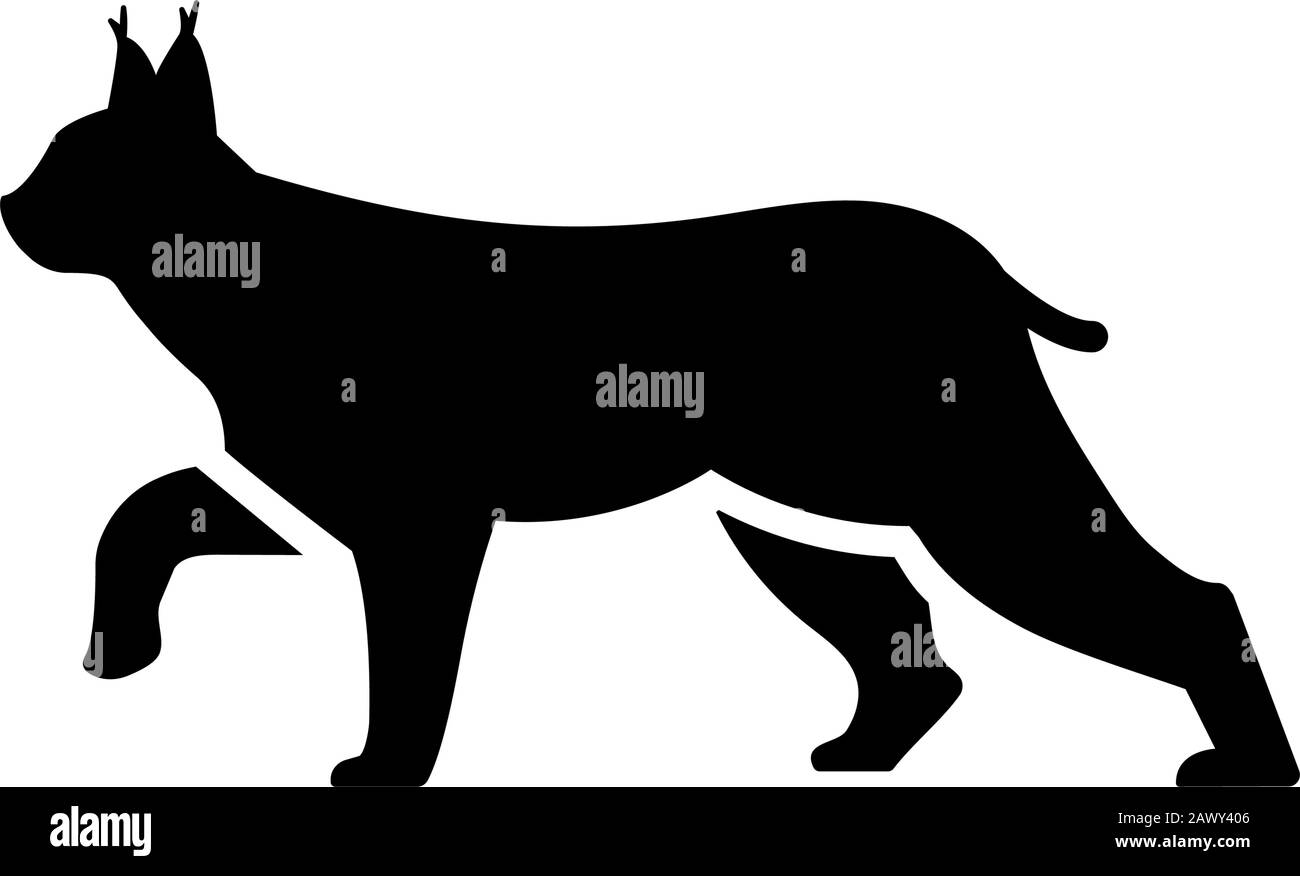 Lynx cat illustration Stock Vector Images - Alamy