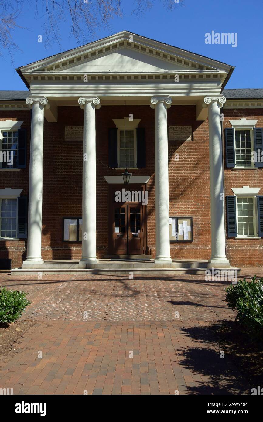 Albemarle County Courthouse, Charlottesville Virginia Stock Photo - Alamy