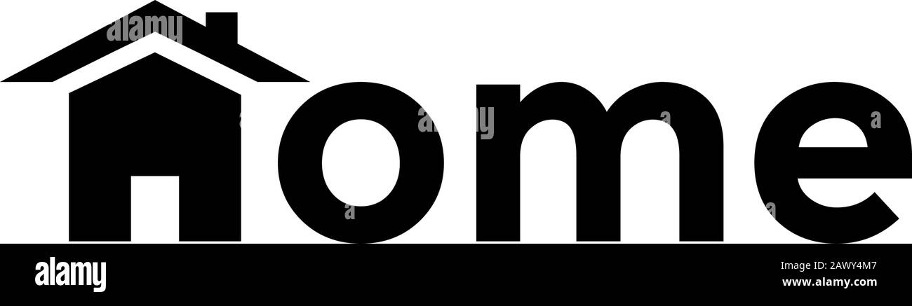 Word home and house icon vector illustration Stock Vector Image & Art ...