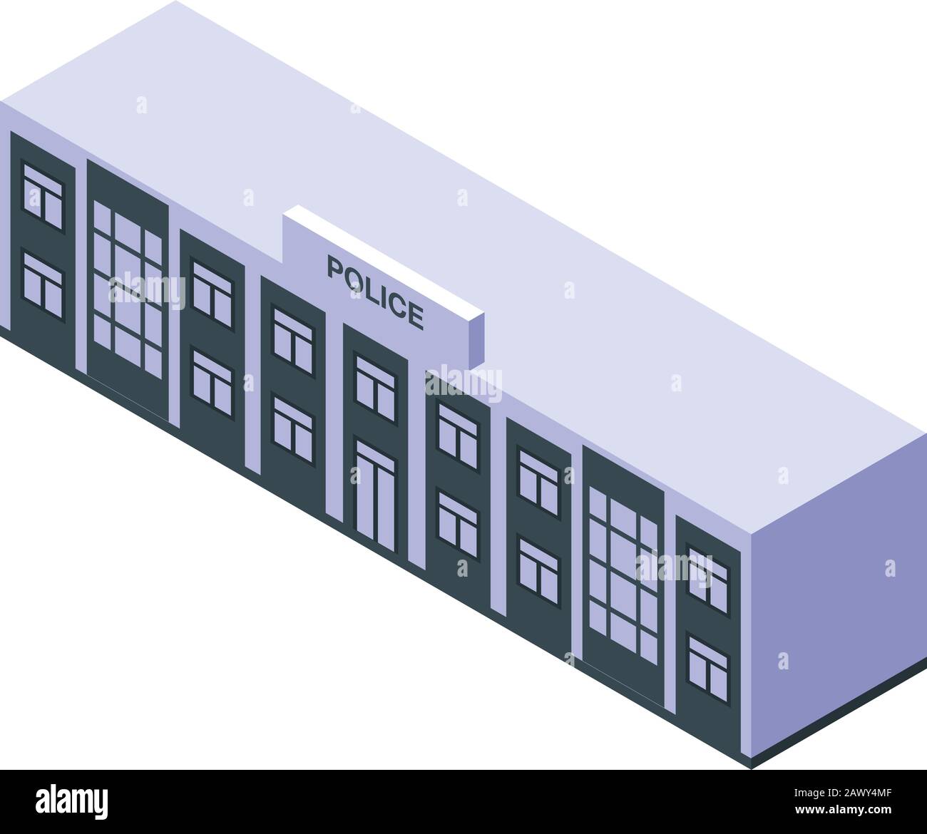 City police building icon, isometric style Stock Vector Image & Art - Alamy