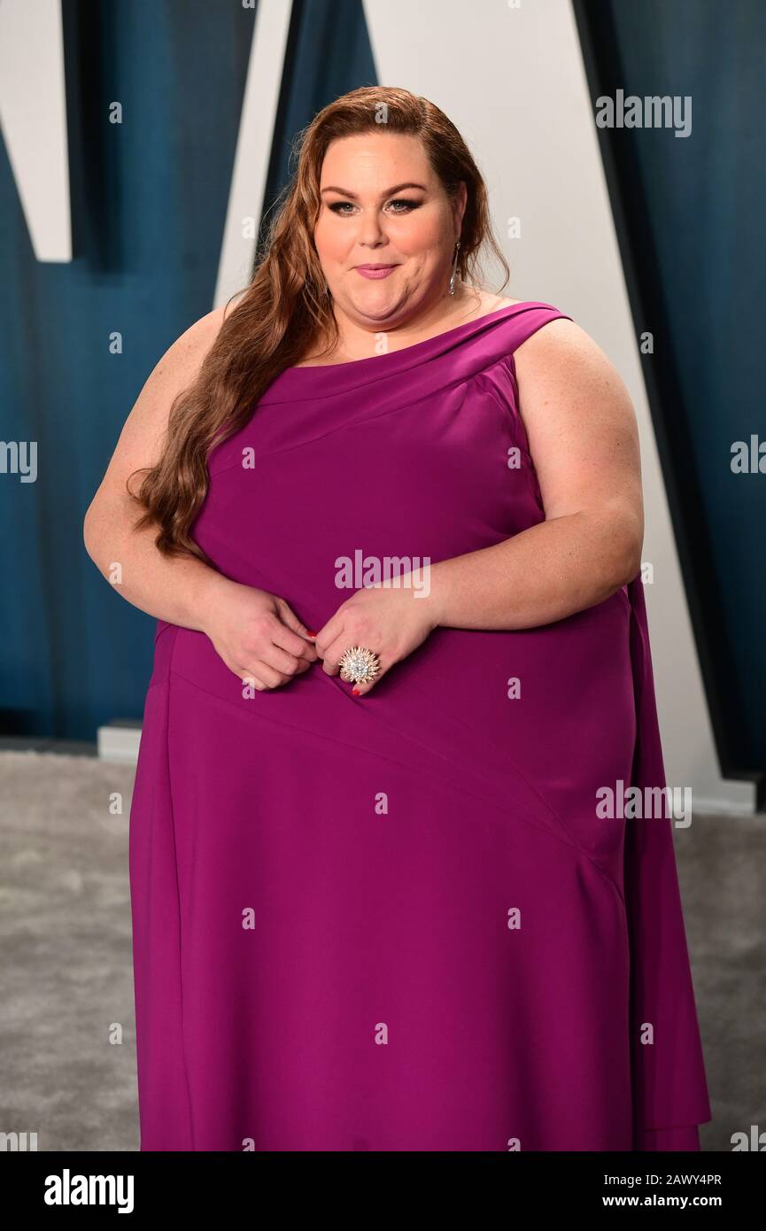 Chrissy Metz attending the Vanity Fair Oscar Party held at the Wallis ...
