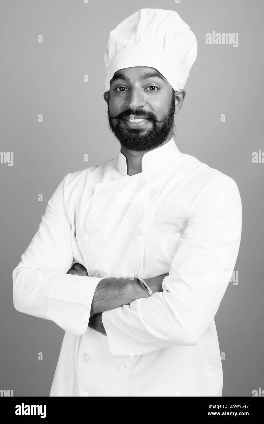 Handsome chef crossed arms hi-res stock photography and images - Alamy