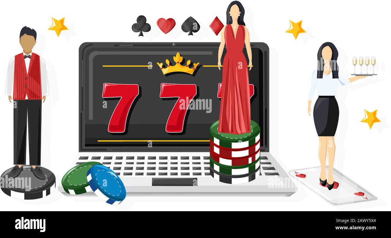 In woman poker player Stock Vector Images - Alamy
