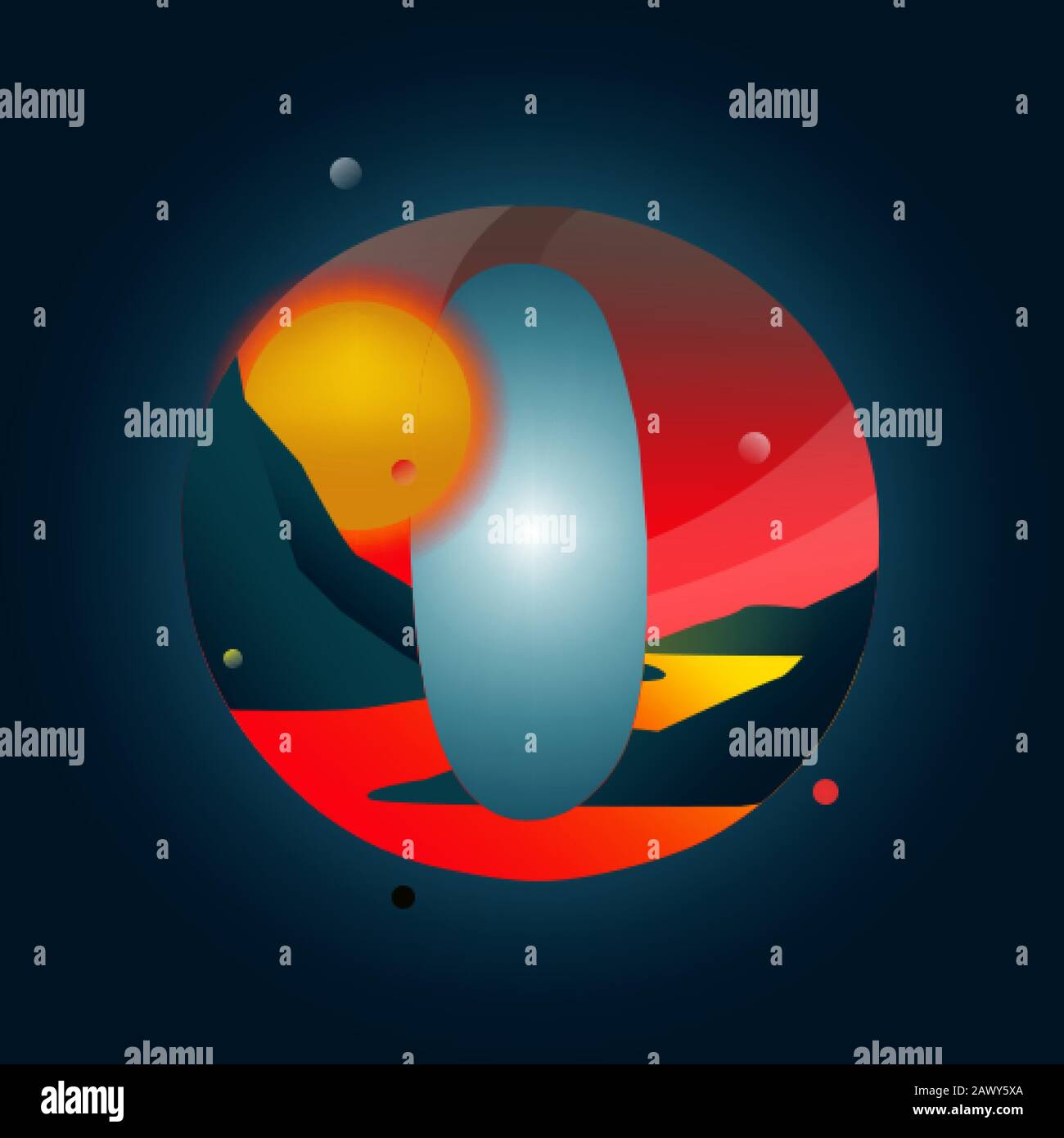 Sunset colours Stock Vector Images - Alamy