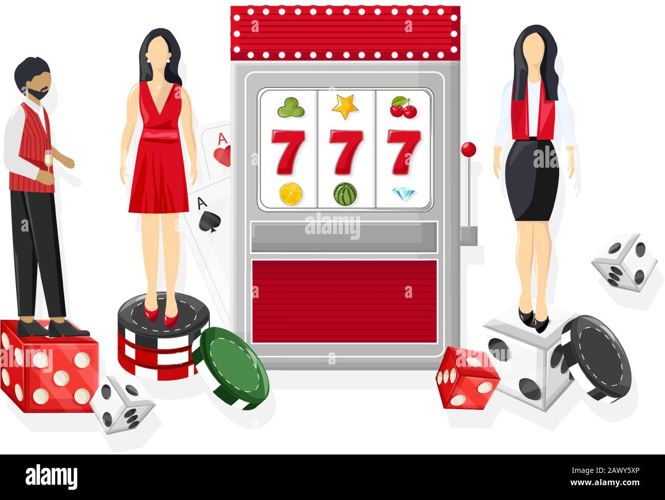 Triple cash machine Stock Vector Images - Alamy