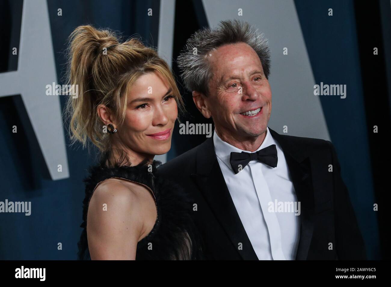 Los Angeles, USA. 09th Feb, 2020. Veronica Smiley and Brian Grazer ...