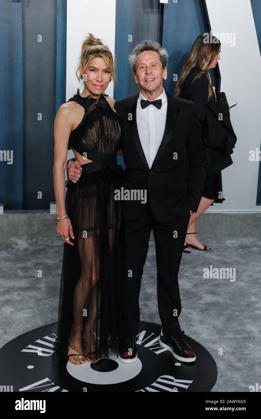 Los Angeles, USA. 09th Feb, 2020. Veronica Smiley and Brian Grazer ...