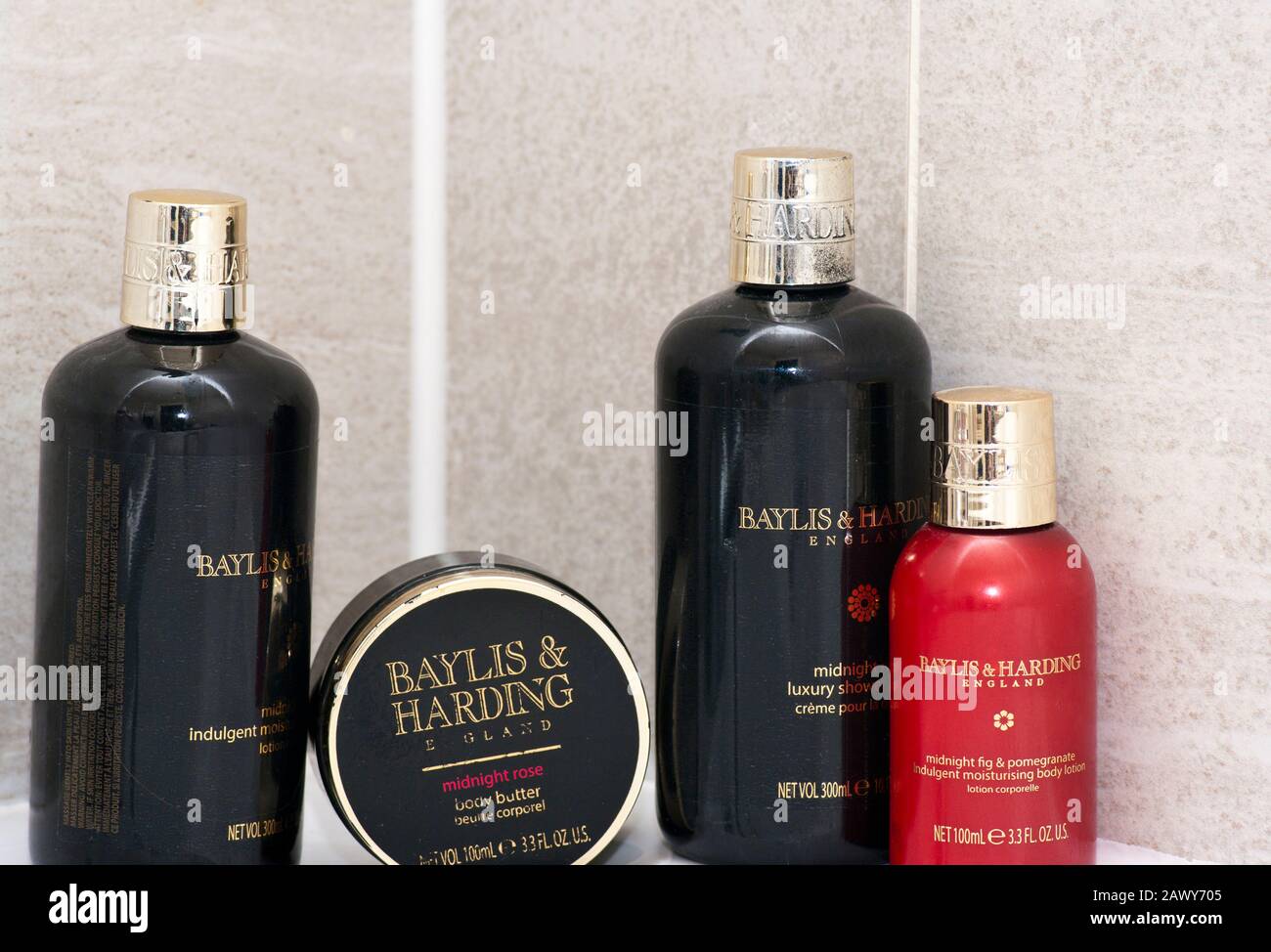Baylis and Harding Bathroom Products Stock Photo - Alamy
