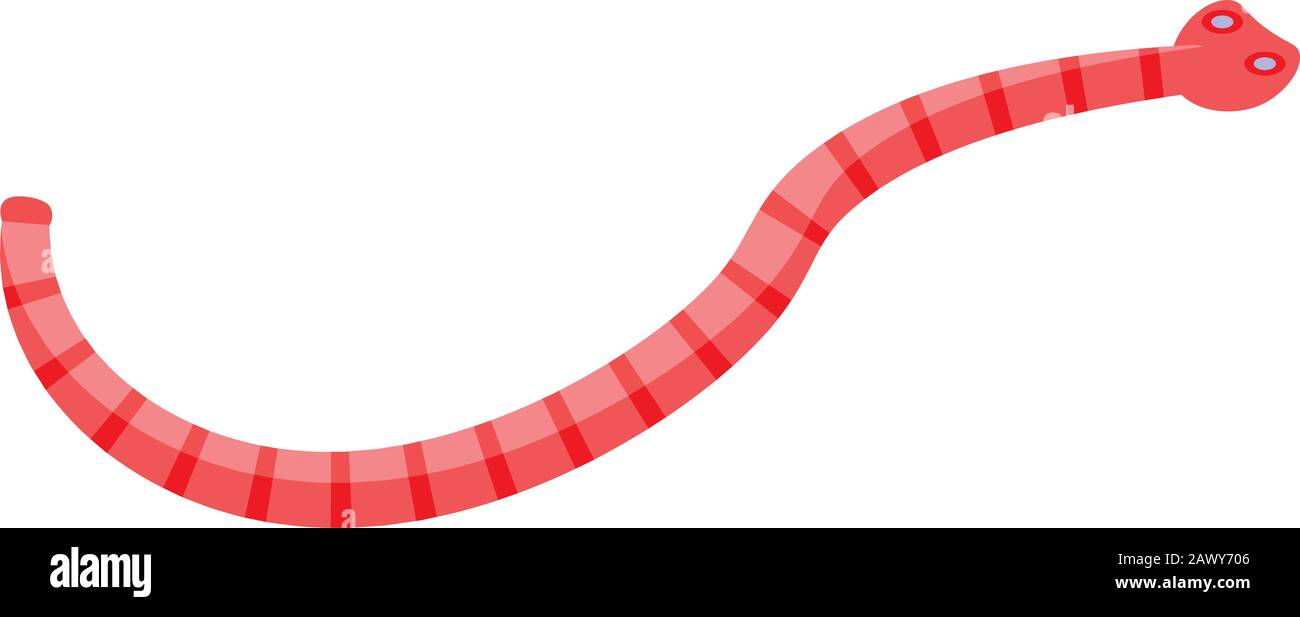 Red parasite worm icon, isometric style Stock Vector Image & Art - Alamy