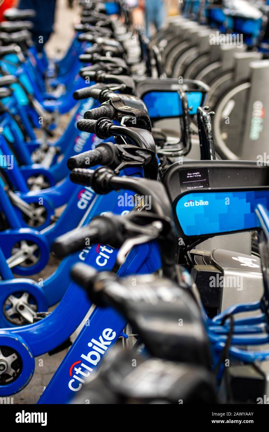 New York, USA - June 21, 2019: Citi Bike is New York City's bike ...