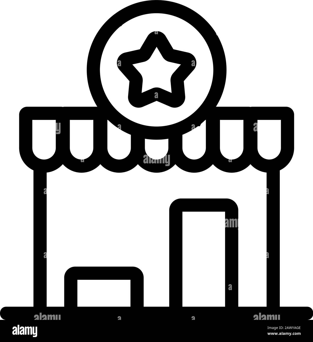 franchise business icon vector. Isolated contour symbol illustration ...